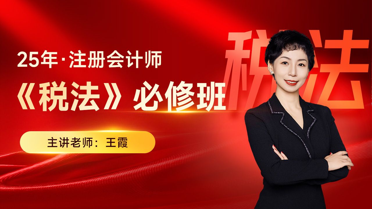 25年注册会计师《税法必修班》高效注会备考税法|CPA税法备考|税法...