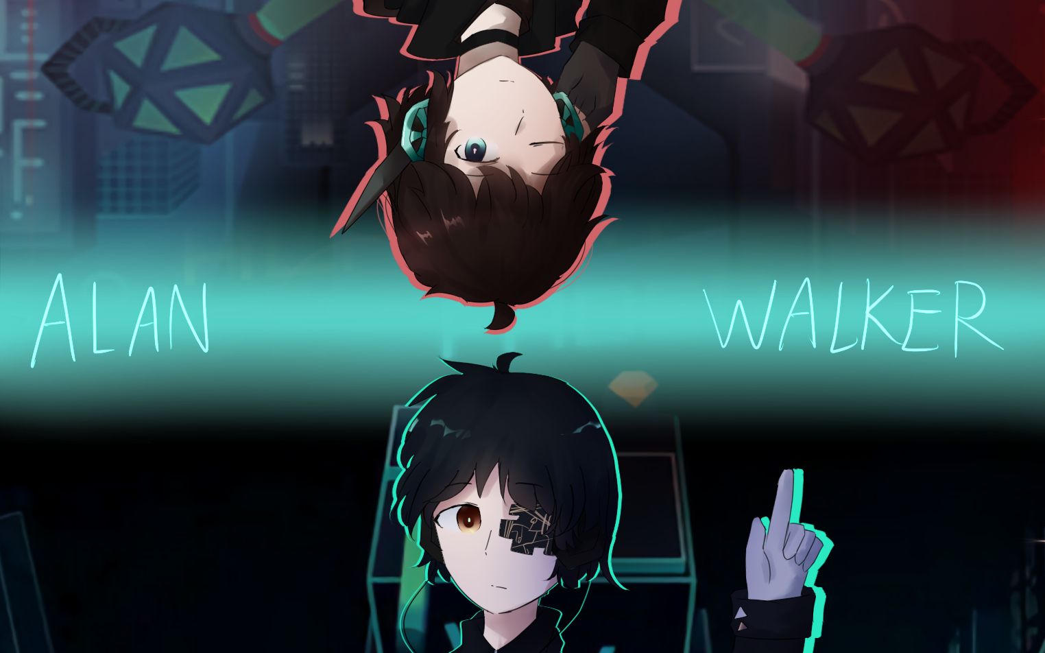 【板绘】【跳舞的线/滚动的天空拟人】Ignite/Faded