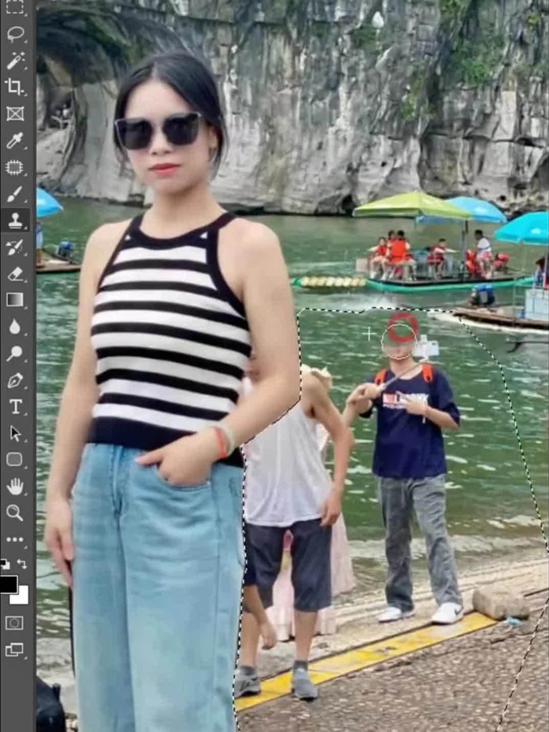 把后面人p掉,p图修图前后对比ps修图强大p图修图ps教程修 把后面人p...