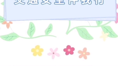 安全伴我行,交通安全日教育班会