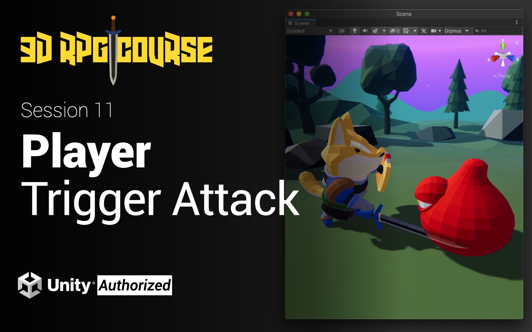 Unity2020 3DRPG游戏开发教程|Core核心功能11:Player Attack 实现...