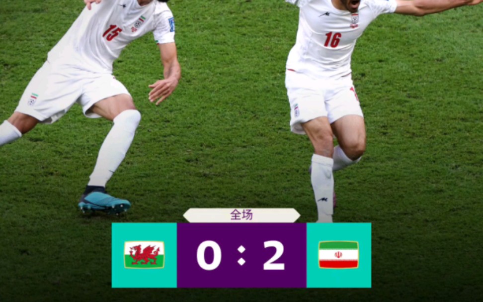 [威尔士vs伊朗] 伊朗2-0战胜威尔士。伊朗绝杀[威尔士0比2伊朗]