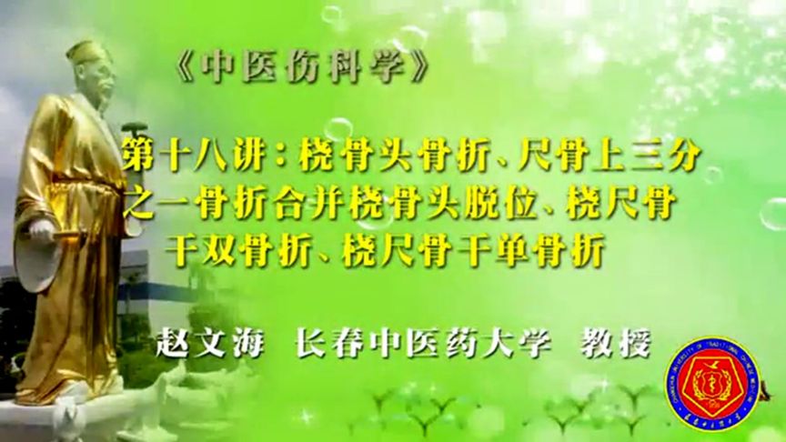 24.长春中医药大学《中医骨伤学》桡骨头骨折、桡尺骨干双骨折