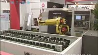 轴类零件的车削加工机器人自动化上下料视频