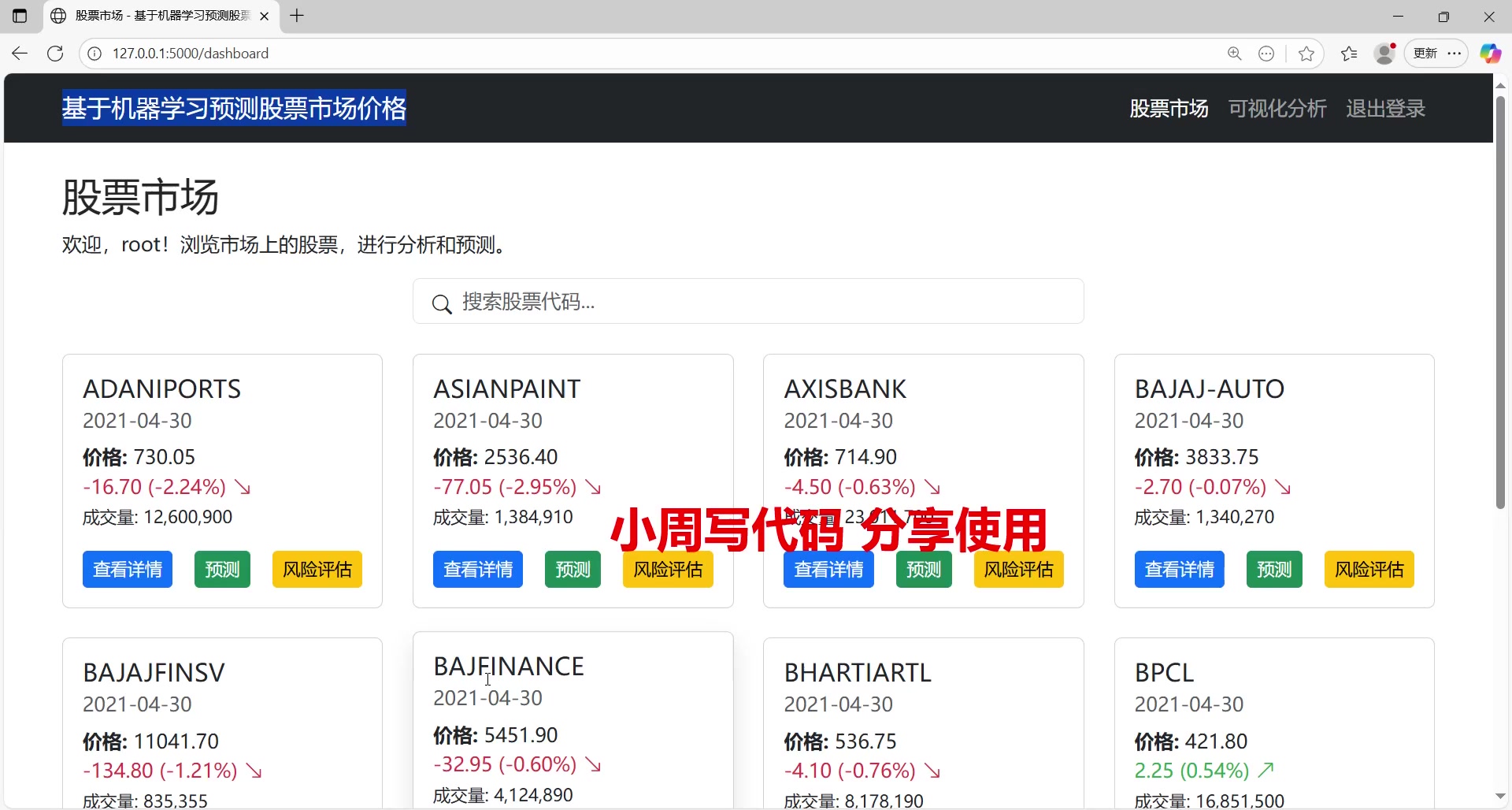 基于机器学习预测股票市场价格 本项目是一个基于深度学习的股票...