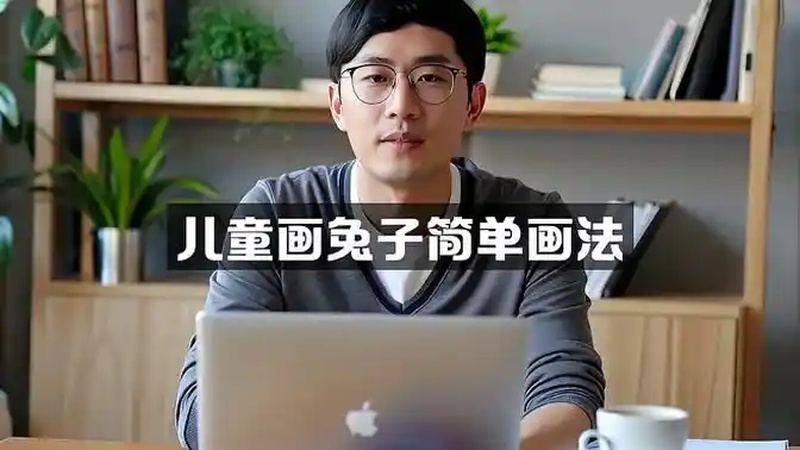 儿童画兔子简单画法