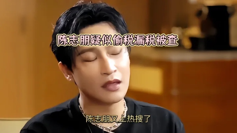 陈志朋疑似偷税漏税被查