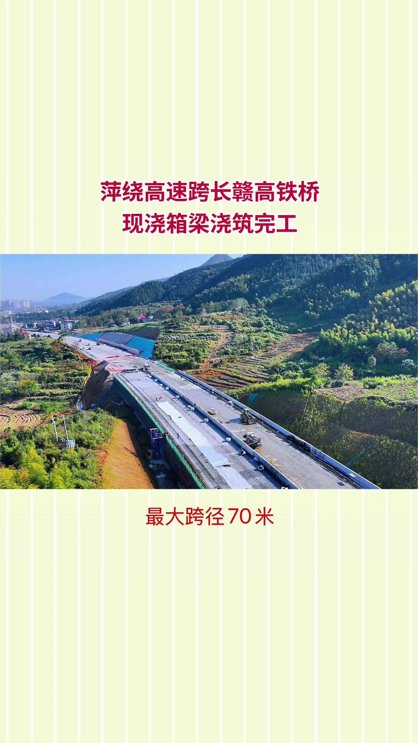 ...现浇箱梁浇筑完工! #萍绕高速 #长赣高铁 #现浇箱梁 #现浇箱梁施工 #...