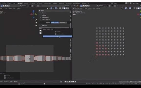 Blender插件-场景多对象相机可见剔除管理动画性能渲染