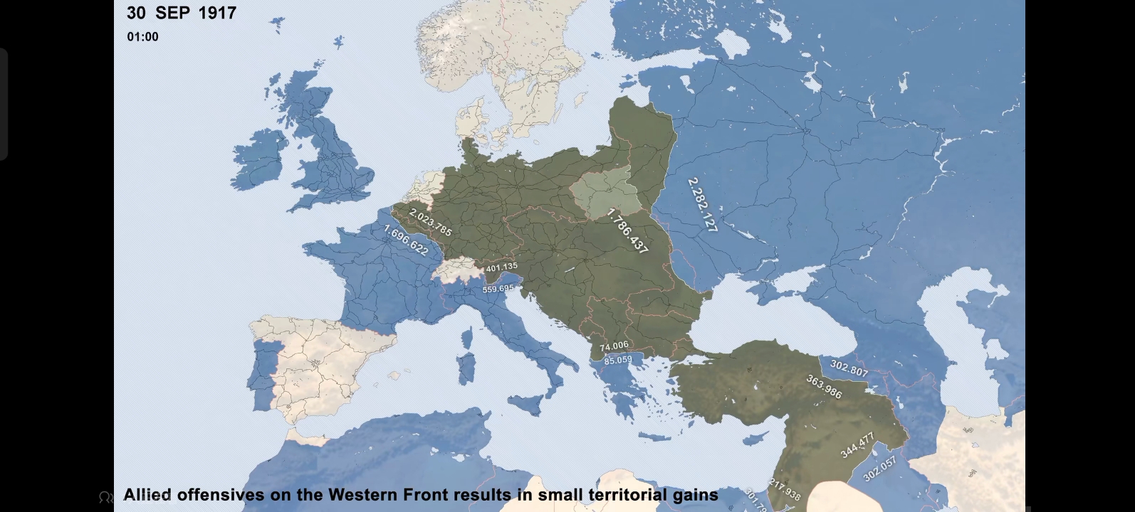 第一次世界大战战线变化