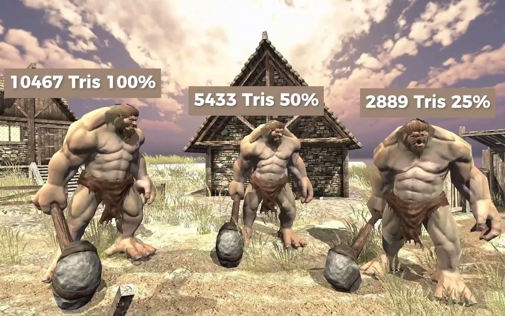 简化器和自动LOD生成器实用工具Unity游戏素材资源