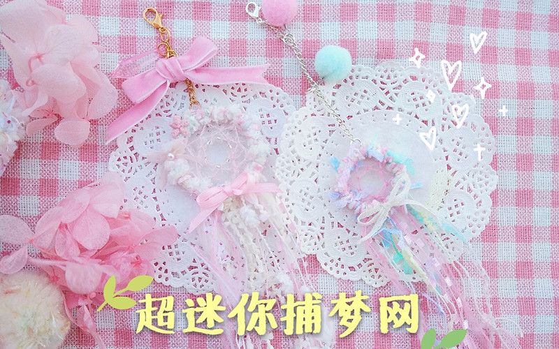 【捕梦网】给你最美的梦~超迷你手账挂件捕梦网教程~粉粉少女心~