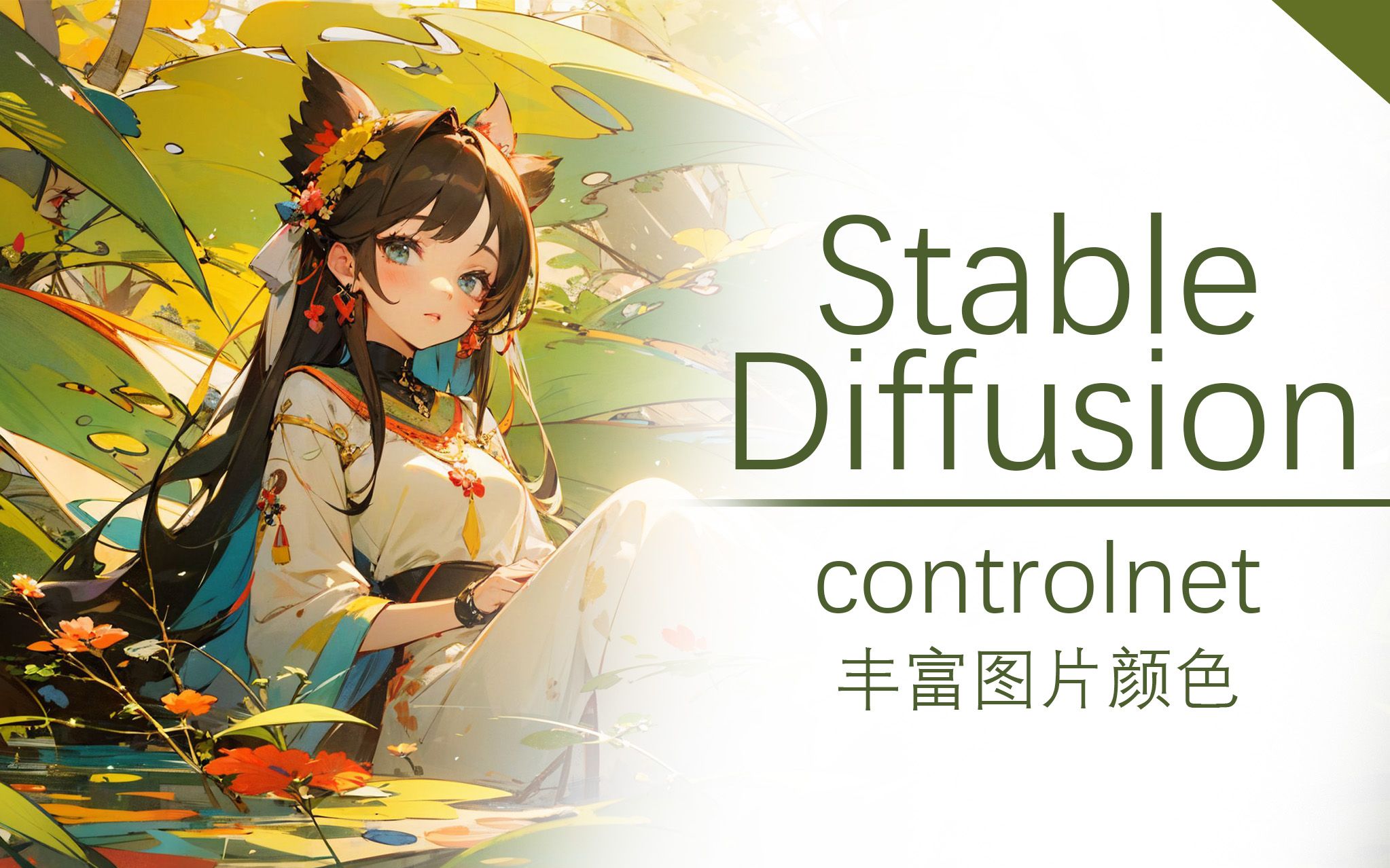 stable diffusion Ai绘画 丰富图片色彩的方法一