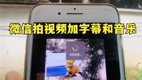 用手机微信拍视频,可以直接添加字幕和音乐,太方便了