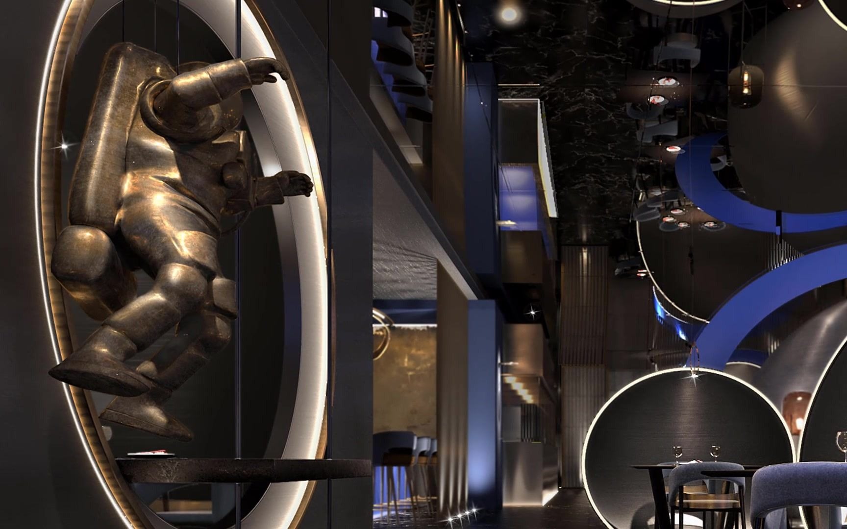 蝕-餐厅室内设计概念【卓美设计】