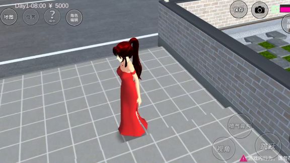 樱花校园模拟器,粉白别墅。ID:69165820690012