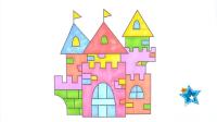 儿童艺术妙笔生花, 欧洲古典城堡随手画, 孩子的简笔画小课堂