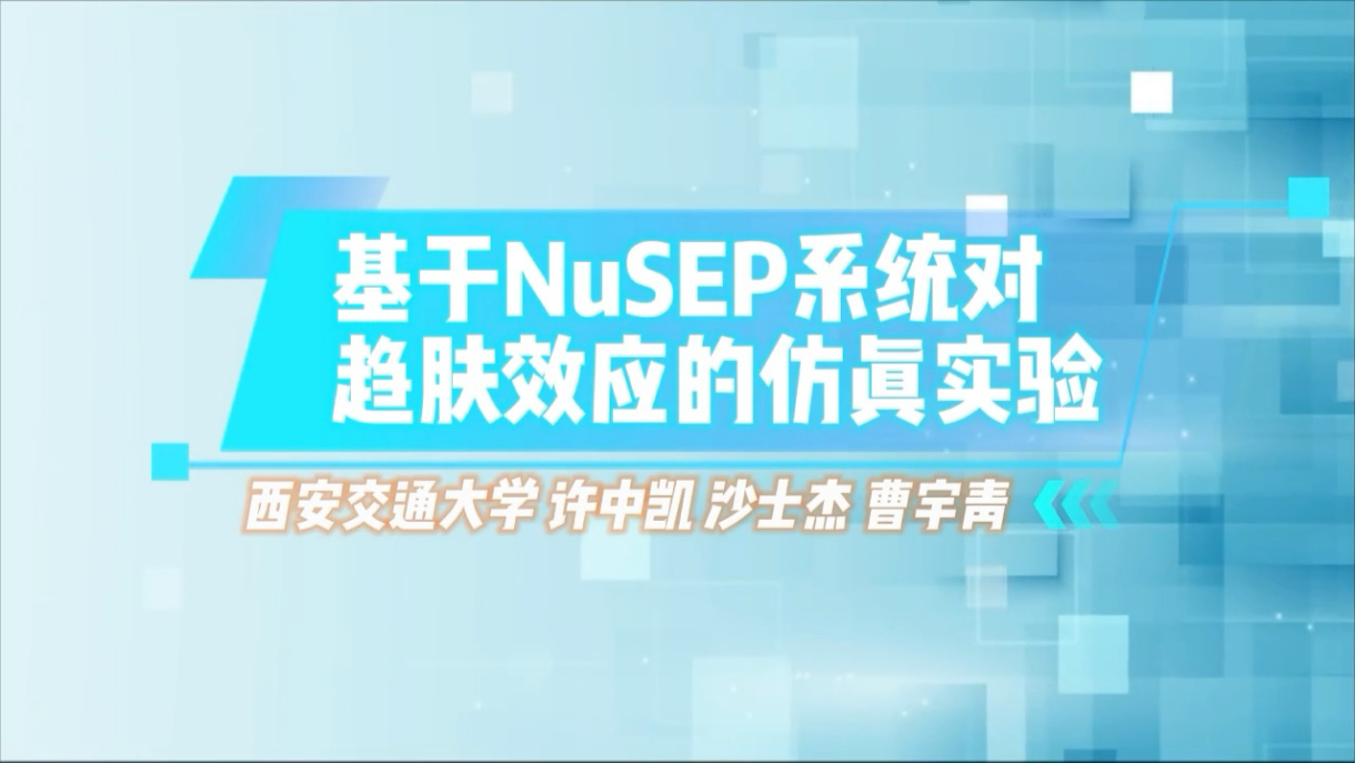 趋肤效应:原来电流也“看脸”?NuSEP系统物理仿真实验带你可视化...