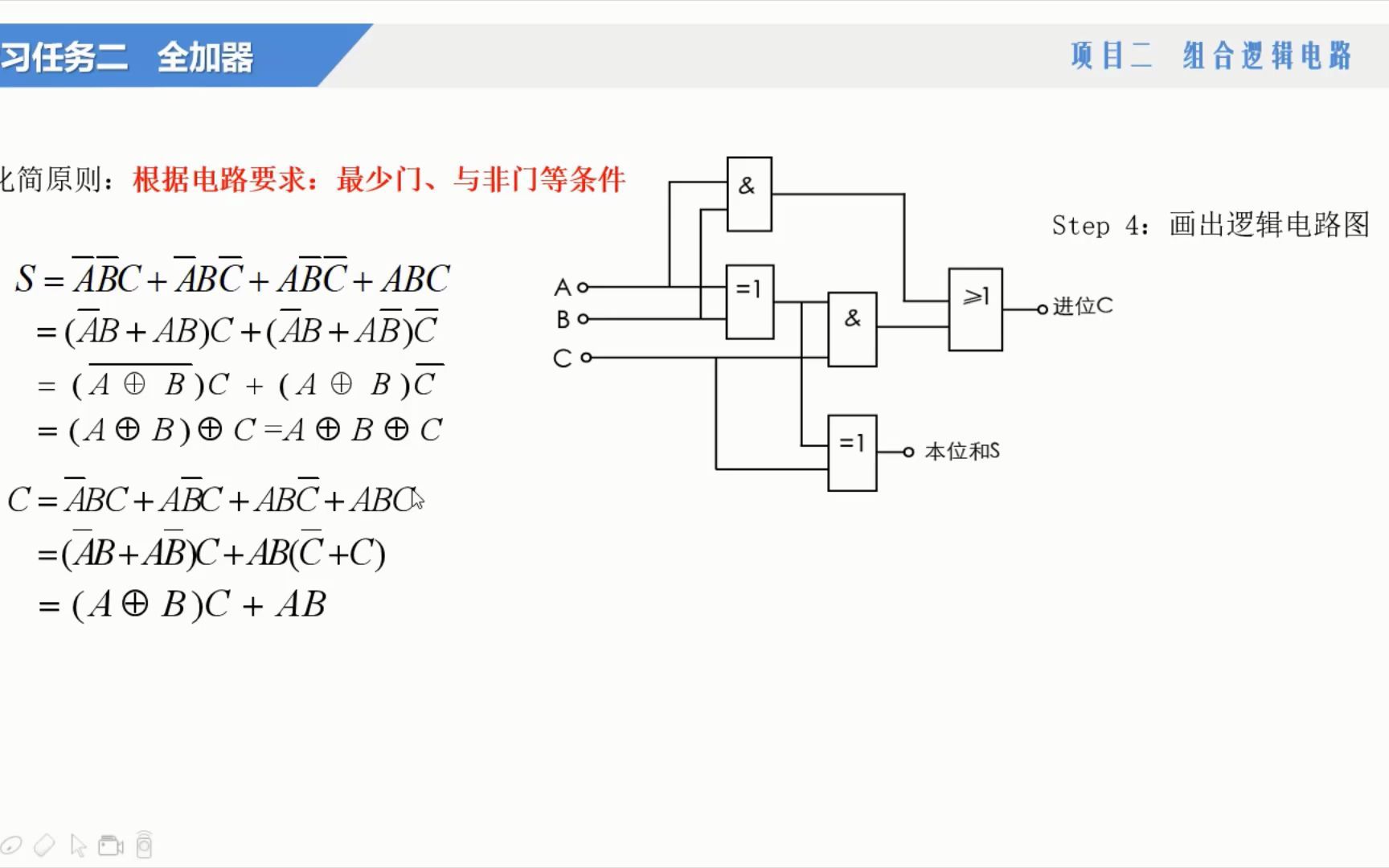 8.组合逻辑电路——全加器(74ls86、74ls00)