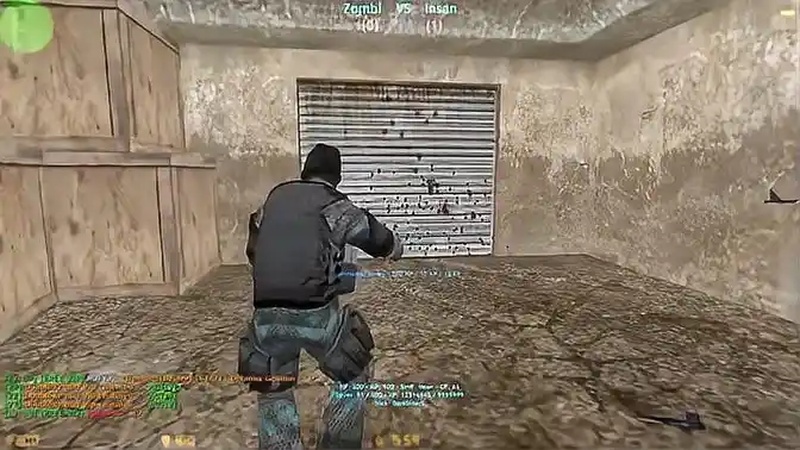 cs1.6大逃杀猛图:枪确实比CSGO花里胡哨多了!