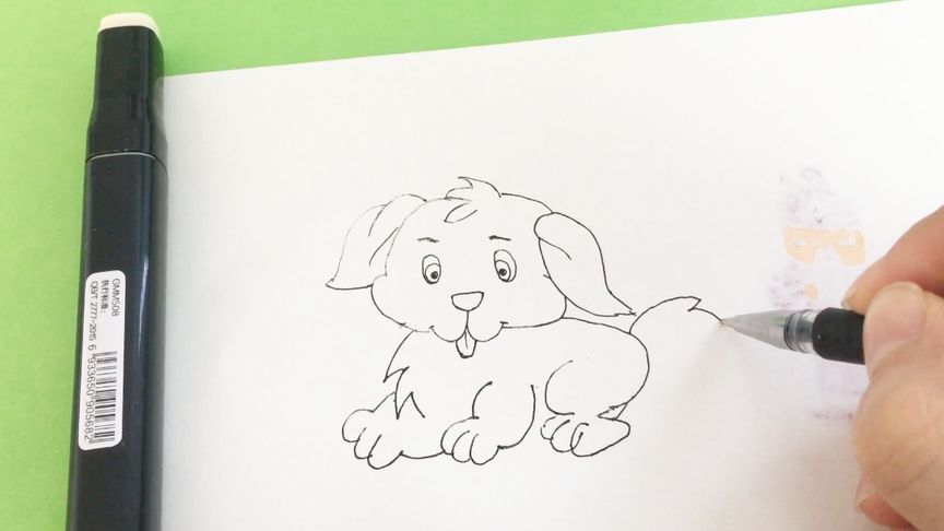 几分钟画出可爱的小动物,非常简单,你也来试试吧