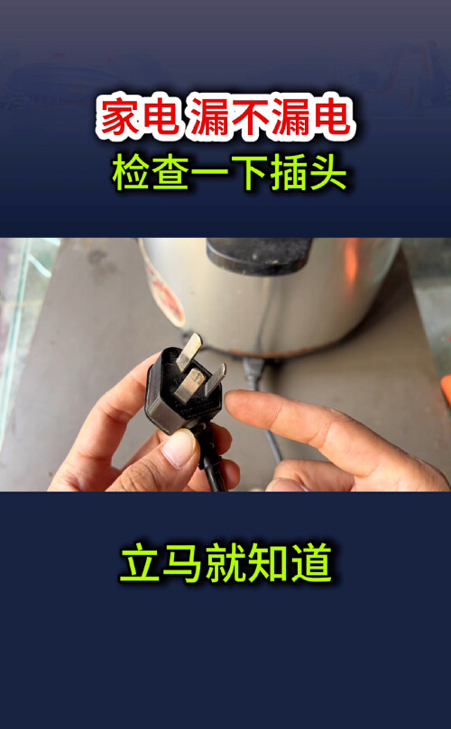 家里的电器漏不漏电只需这样检查一下插头立马就能知道