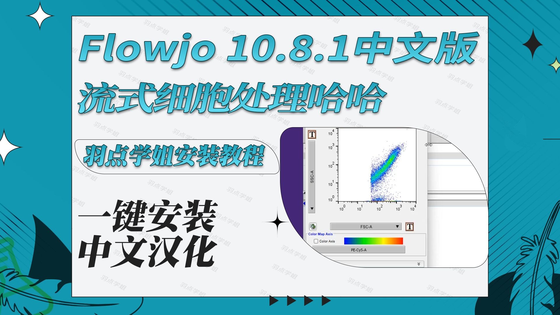 中文版Flowjo10.8.1永久使用一键安装流式数据分析软件,功能强大