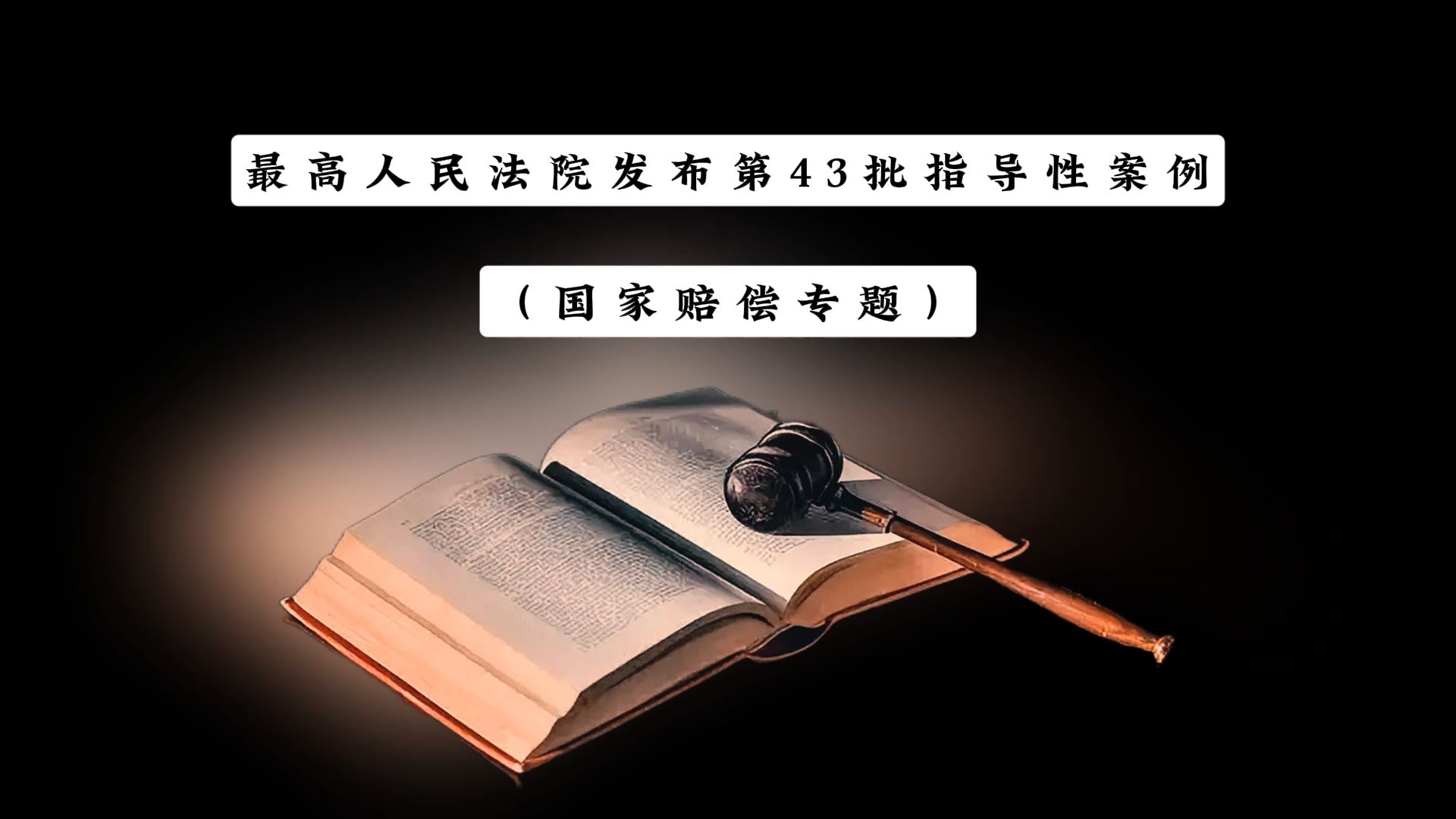 最高人民法院发布第43批指导性案例(国家赔偿专题)