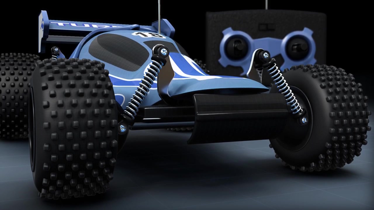 DT-C4D R15蓝色遥控车建模教程