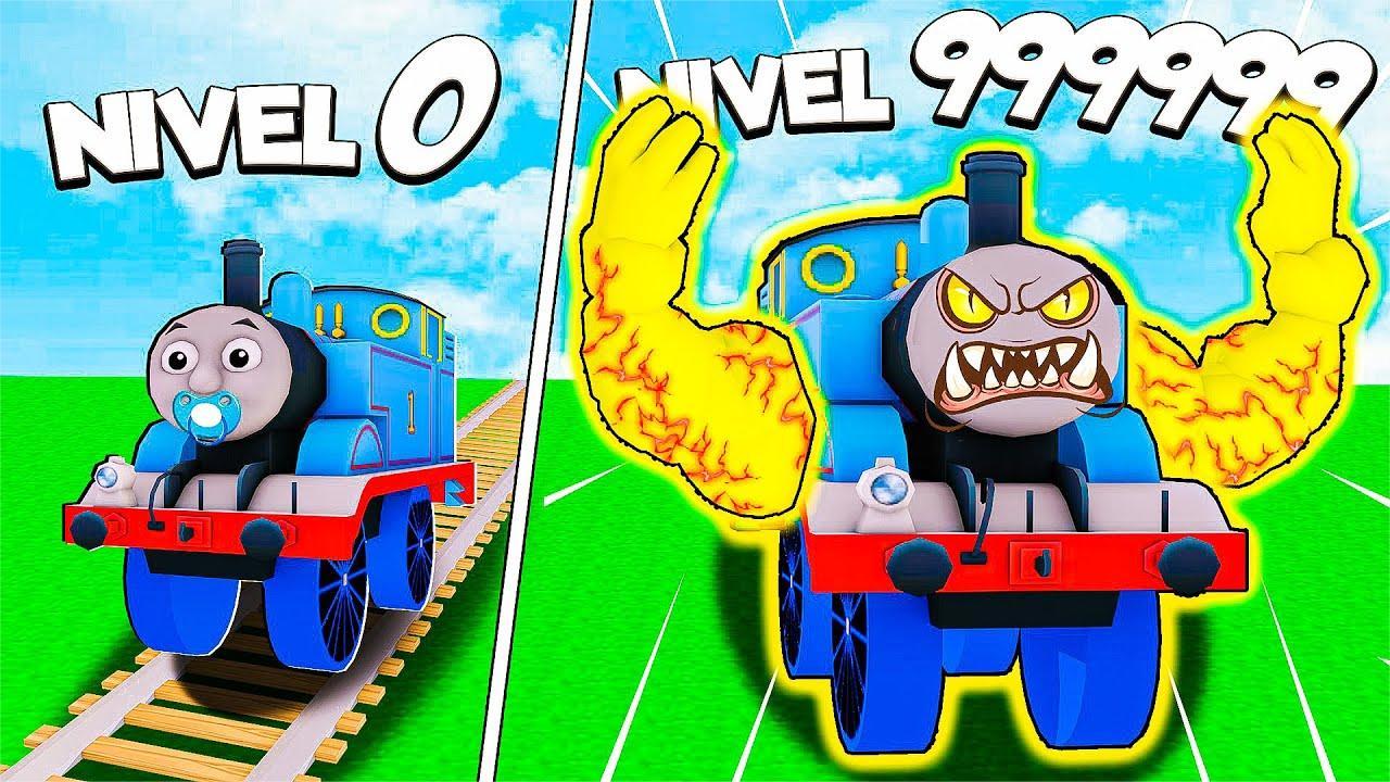 Roblox火车模拟器:我变成托马斯小火车!横冲直撞搞破坏!