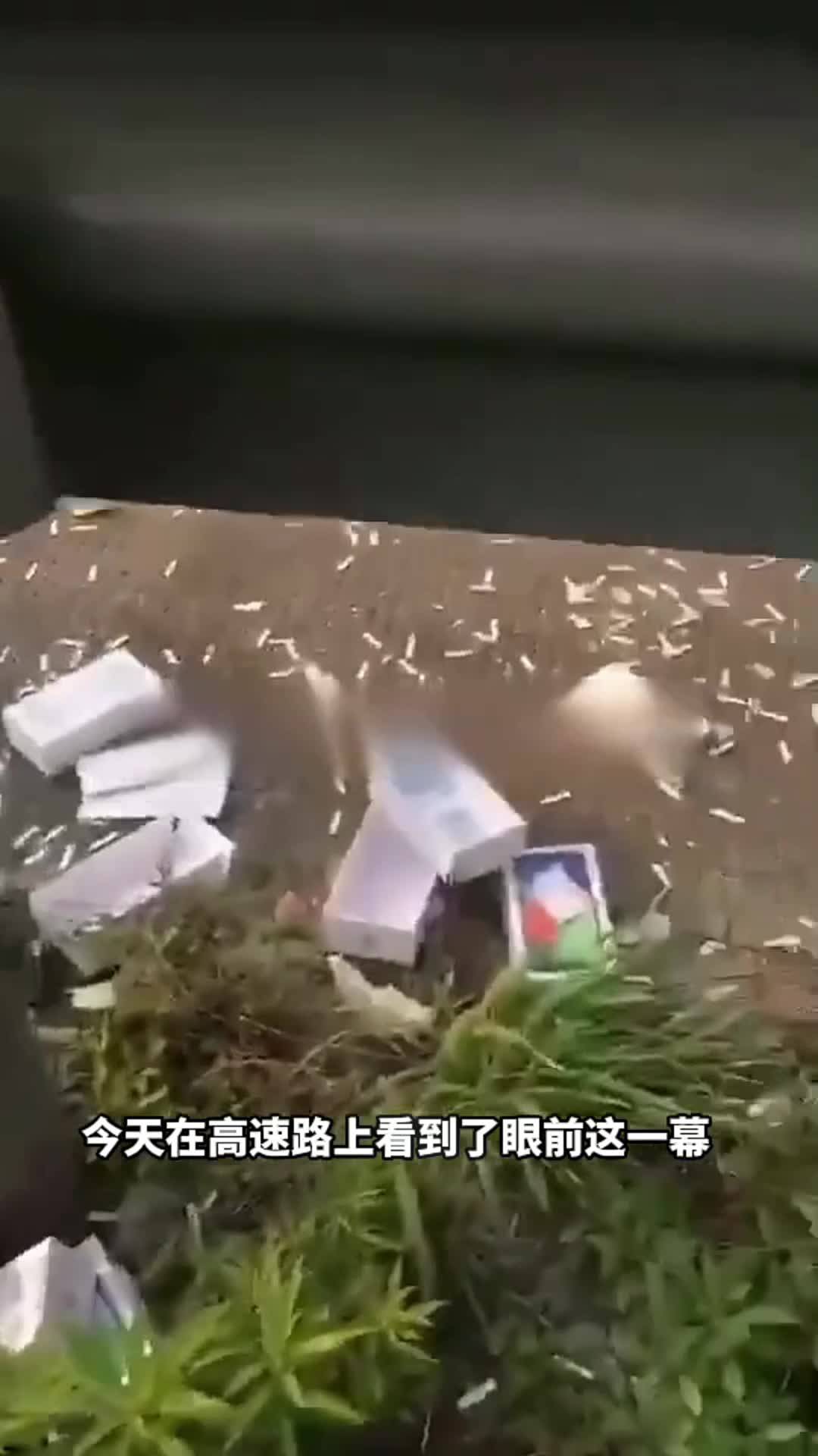 高速路上货车翻车,掉了一地苹果手机,这能捡吗