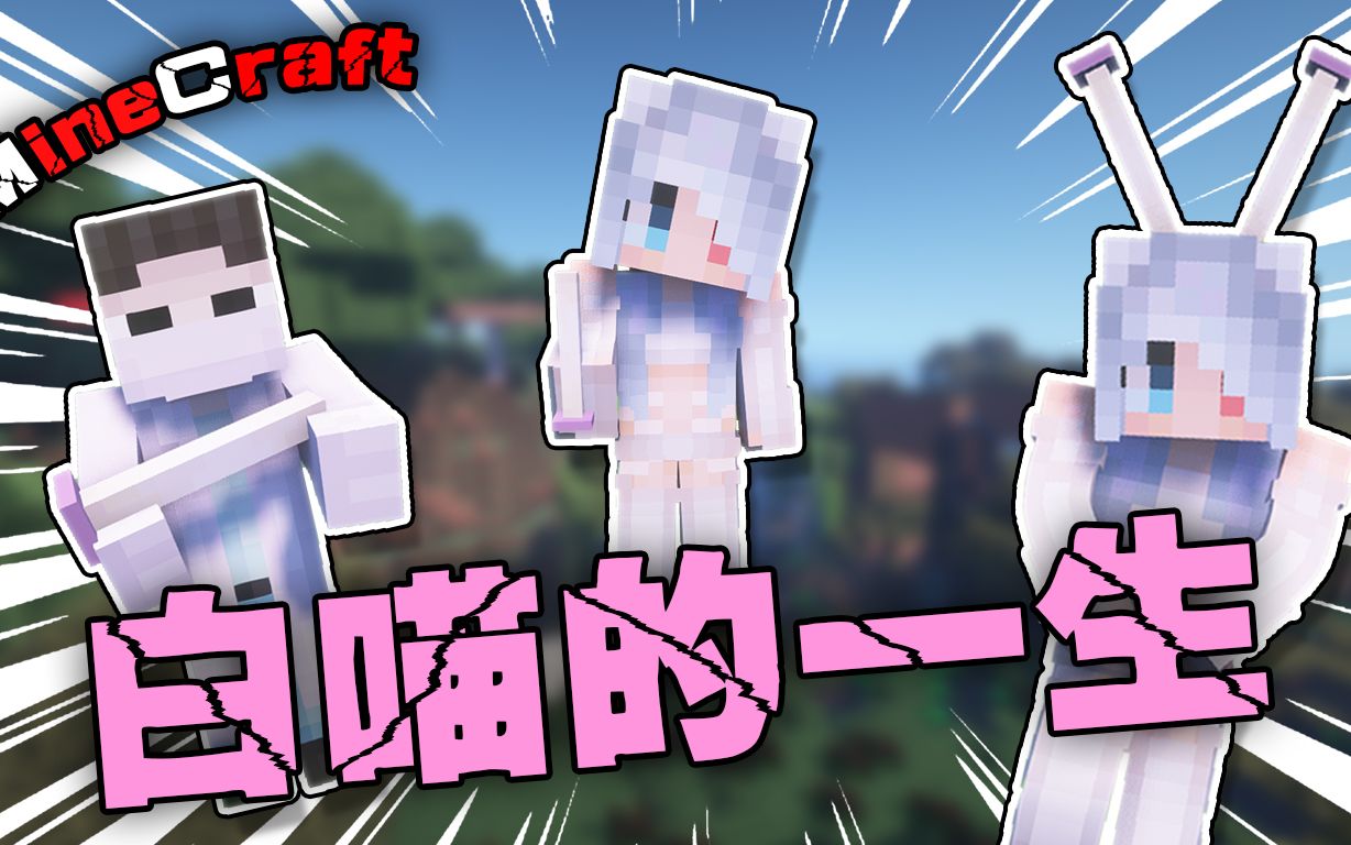 【MC】白喵的一生 白喵和末地烛过上了幸福快乐的日子