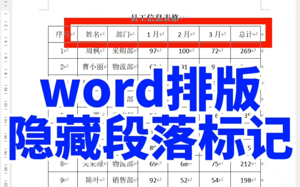 word排版去除段落标记