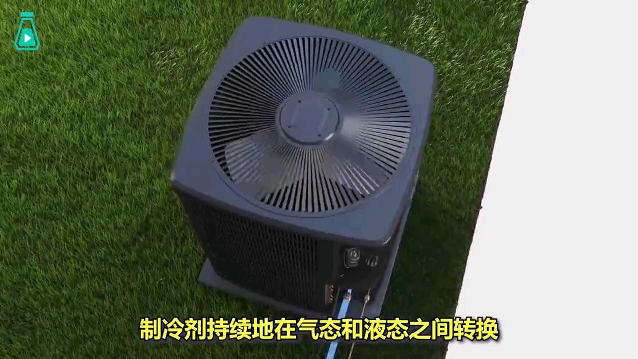 3D动画演示:空调到底是怎么制冷的?