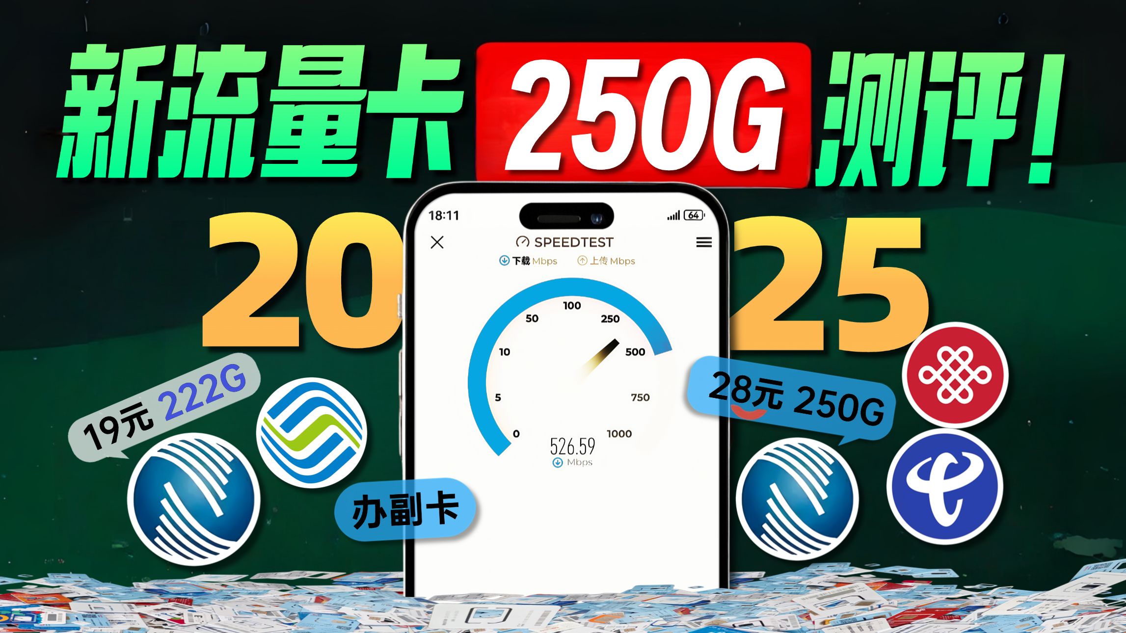 终于来了!19元 192G流量卡,长期28元250G手机卡,可2张办副卡!5G...