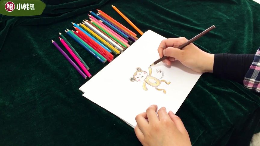 小猴子简笔画这样画最简单,绘画方法送给你,快来围观