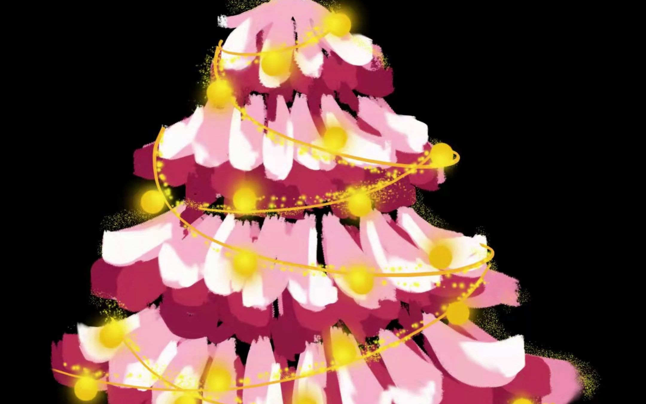 【板绘过程】圣诞树步骤过程