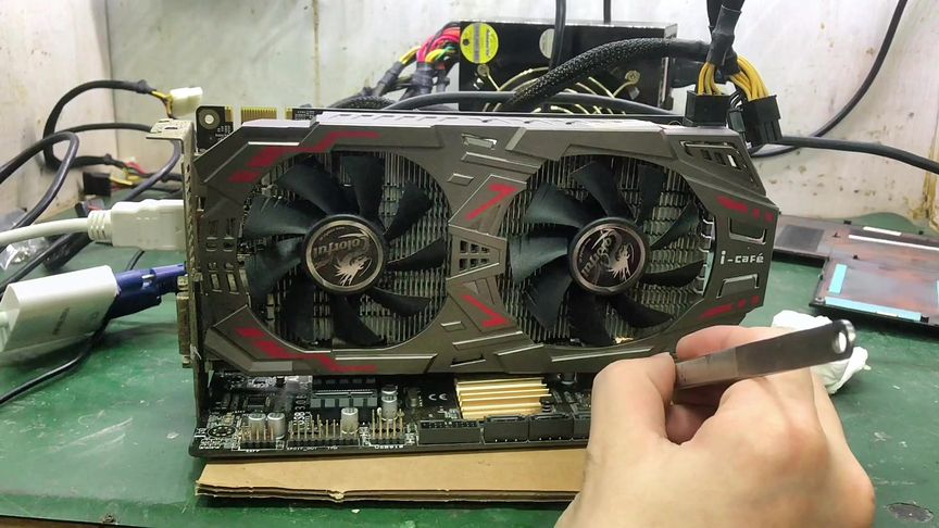 七彩虹1050TI 4G 开机不显示 修复#电脑维修 #笔记本维修