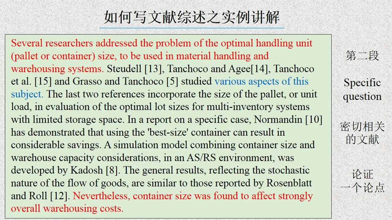 自学自用---如何写SCI英文论文5分钟系列讲座 16文献综述的实例讲解