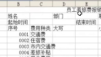 14第十四课EXCEL员工差旅费报销单