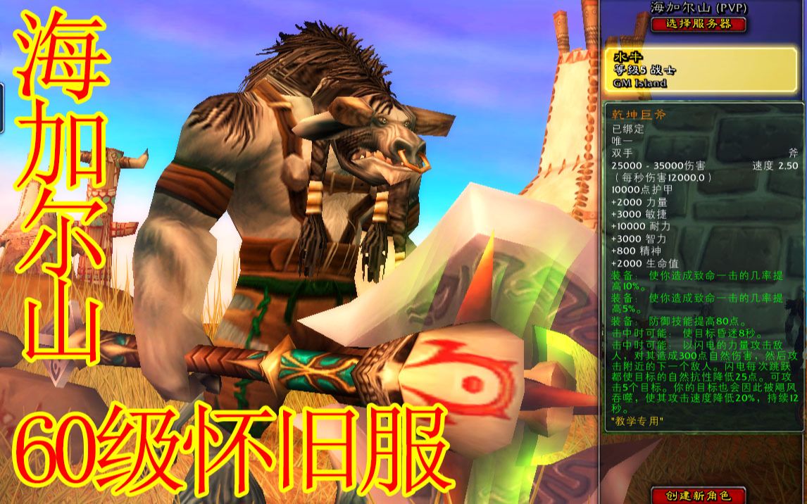 魔兽世界60级怀旧服:带你完成海加尔山所有任务(自定义)-奖励物品...