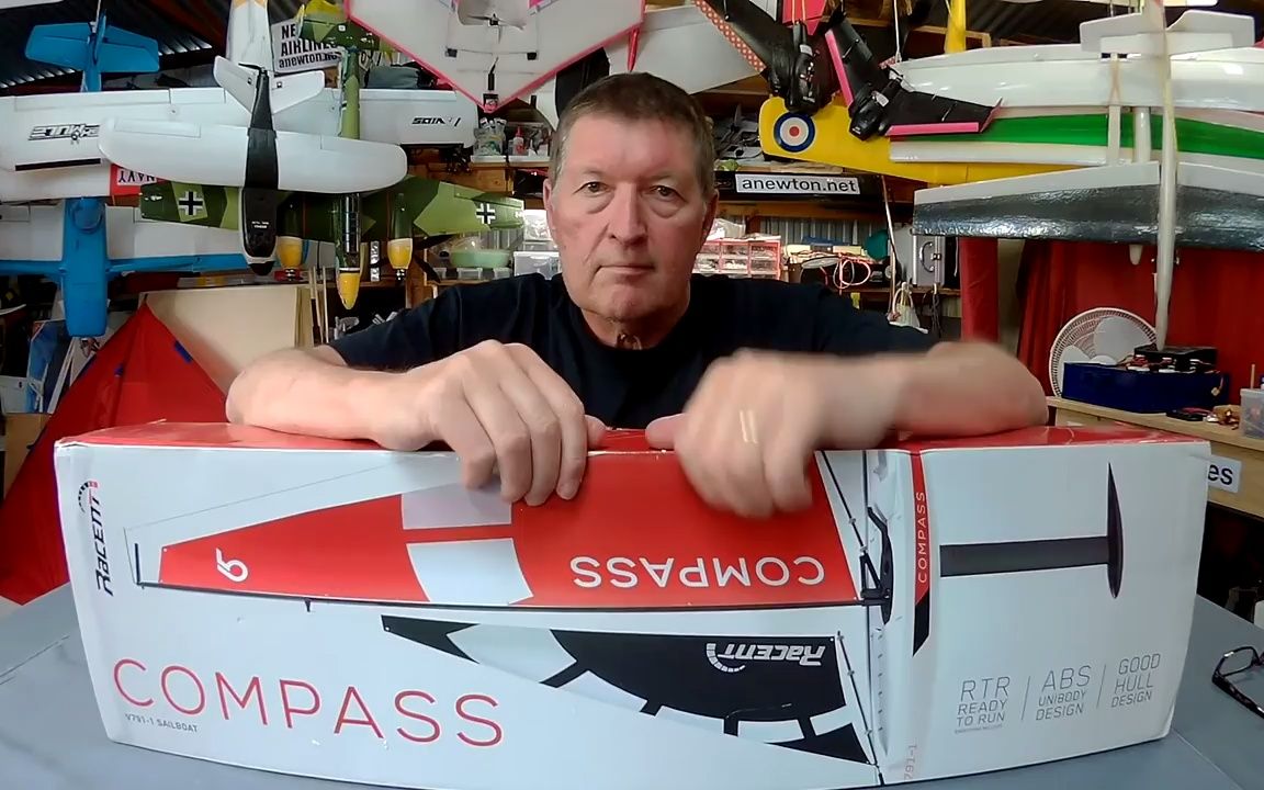 RC Yacht 指南针遥控帆船模型安装