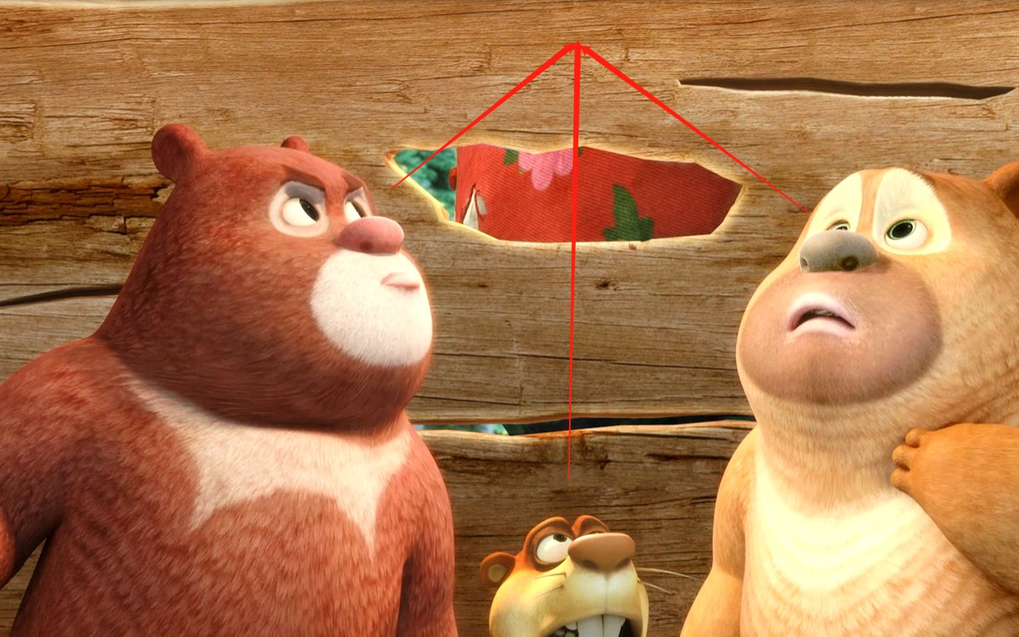 熊熊乐园:熊大、熊二成功的抵住了来自陌生人的诱惑,不给陌生人开门