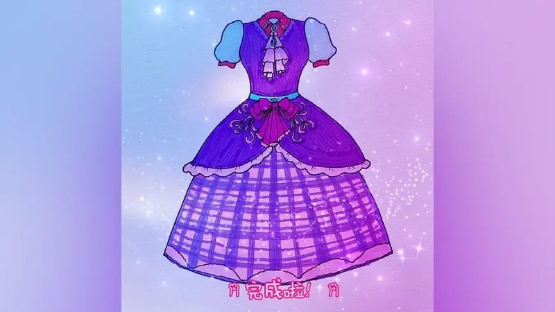 这样画 文茜 的裙子很简单 简笔画 叶罗丽精灵梦 动漫 原创