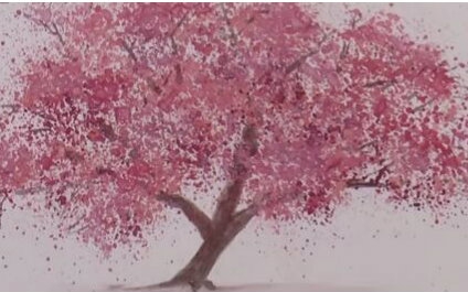 【搬运】这次是真教程! 如何画生动的樱花树 真的很美