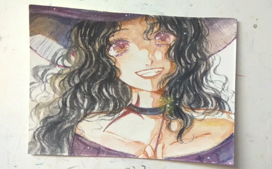 (水彩)(听歌向)用受潮的水彩纸能画成什么亚子