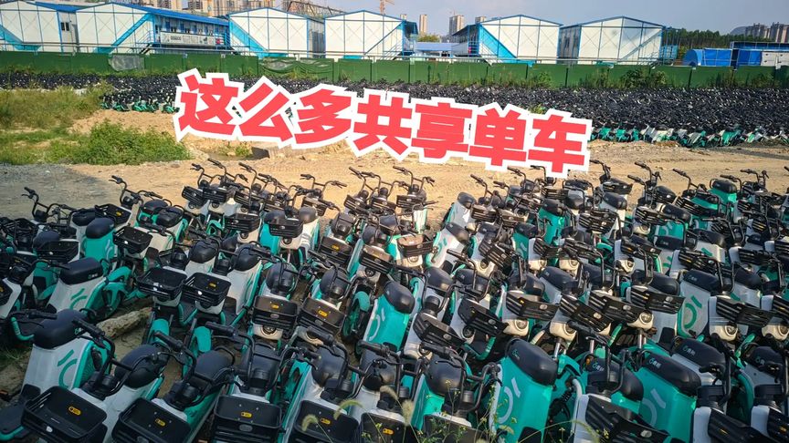 青桔电单车,猜猜有多少辆