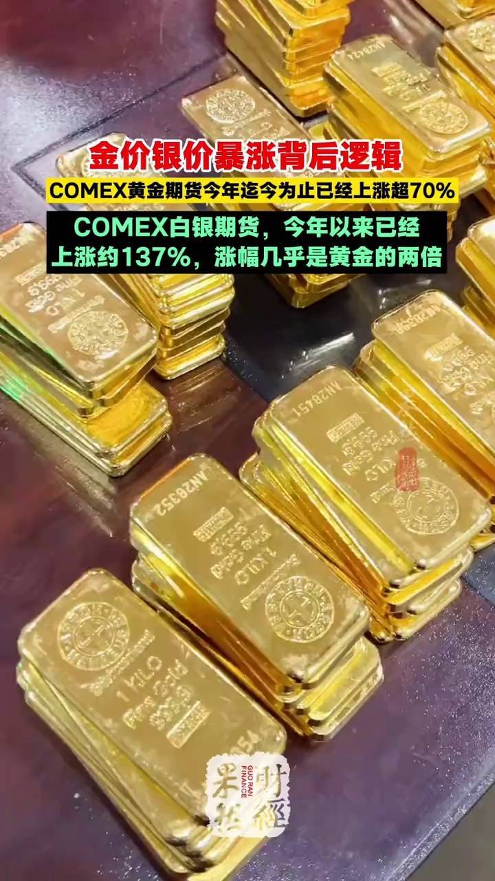 金价银价暴涨背后逻辑 #金价 #黄金上涨 #白银 #白银上涨 