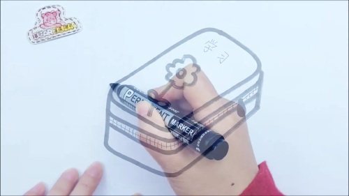 铅笔盒简笔画怎样画?粗细线条画简单的铅笔盒