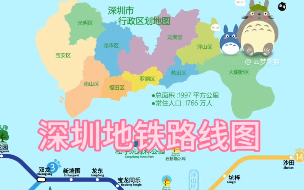 新颖细致版深圳地铁路线图2024年
